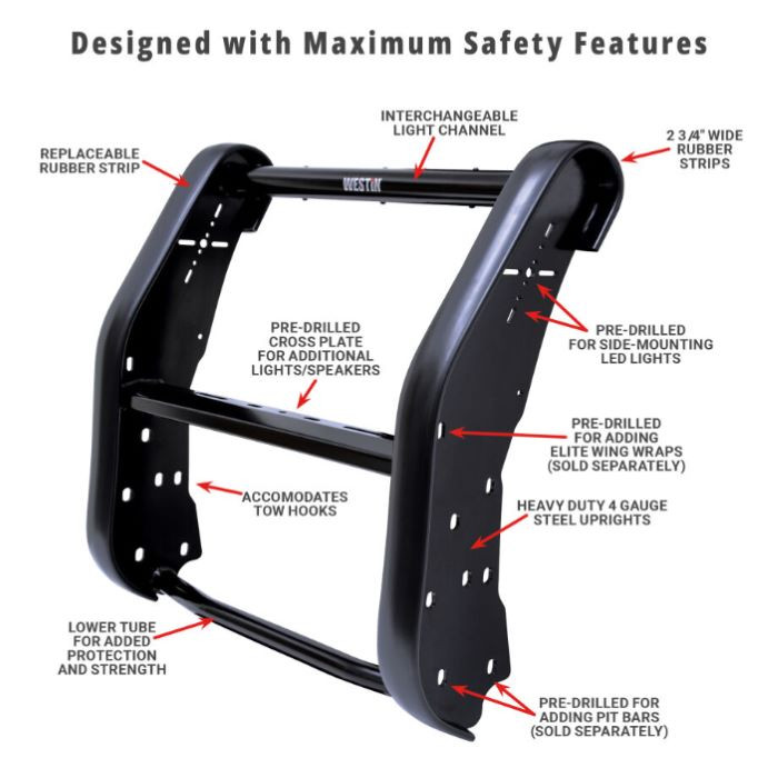 Westin Push Bumper EliteXD - Parr Public Safety Equipment