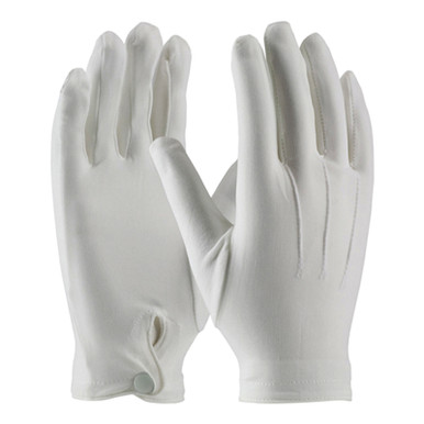 Cotton Dress Gloves with Wrist Snap - Parr Public Safety
