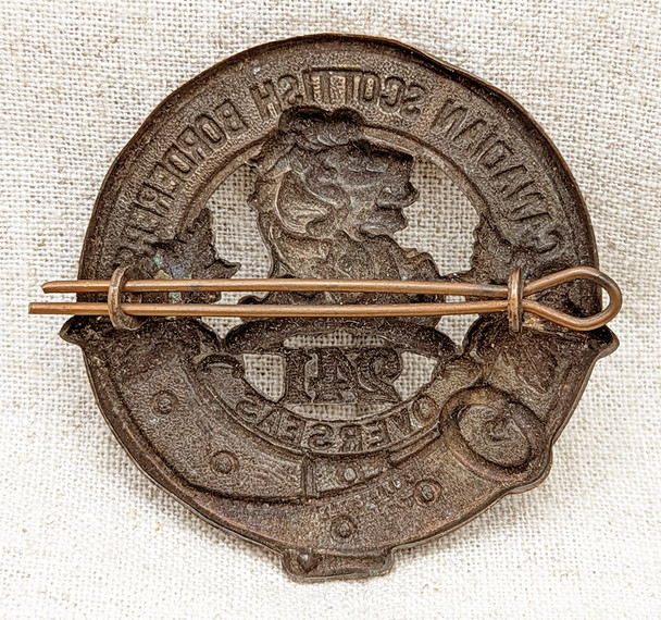 Rare WWI Canadian Scottish Borders 241st Overseas BN Enlisted Cap Badge ...