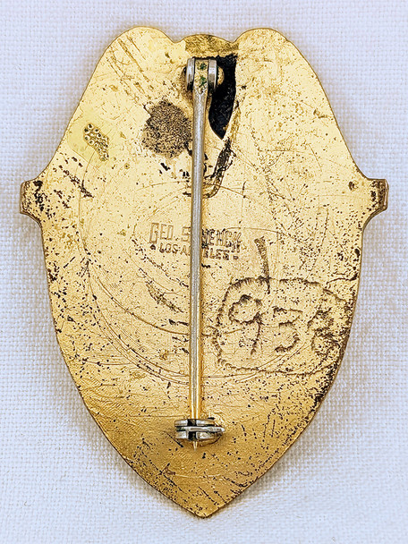 Beautiful ca 1940 Las Vegas NV Police Captain Badge by Geo Schenck