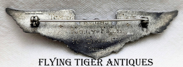 Beautiful Pre-WWII USAC Pilot Wing in the Orber Deco Pattern Engraved 8 ...