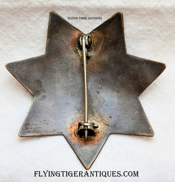 Early 1960s San Joaquin CA Deputy Sheriff Badge # 69 in Gold front by ...