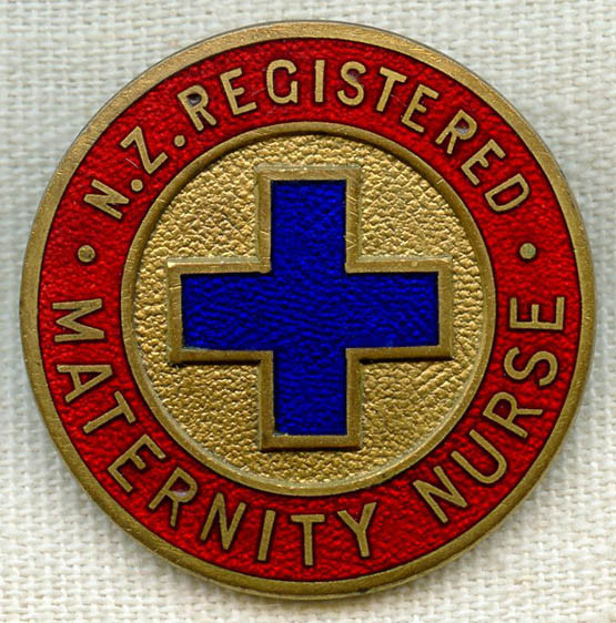 1953 Named & Numbered New Zealand Maternity Nurse Pin - Flying Tiger ...