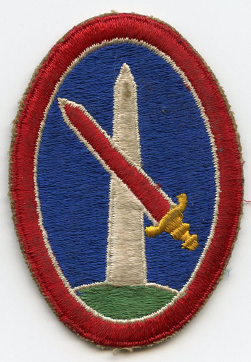 WWII Patch for US Army Military District of Washington