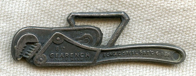 Great Ca. 1926 Figural Watch Fob for The 8" Gearench Tool from Houston ...