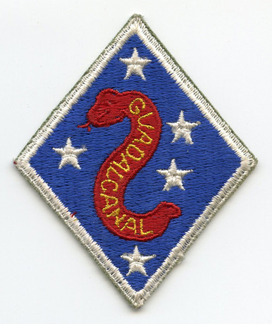 1st Pattern WWII 2nd Marine Division (MAR) Shoulder Patch