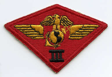 WWII US 3rd MAW Marine Aircraft Wing Diamond Shaped Patch
