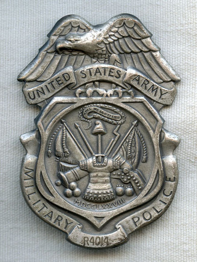 1970s-1980s US Army Military Police Badge