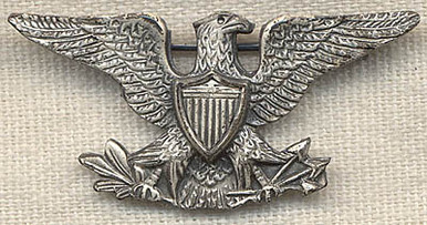 Very Nice WWI Colonel's "War Eagle" Rank Insignia
