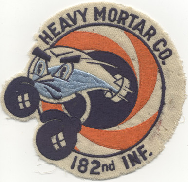 Rare 1930s-WWII United States Army 182nd Infantry Regiment Jacket Patch