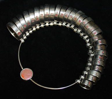 Cool Vintage Ring Sizer in Nickel Plated Brass. Full & Half-Sizes 1 ...