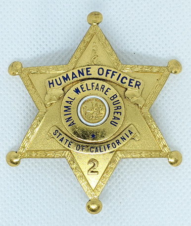 Minty Ca 1930 Humane Officer California Animal Welfare Bureau Badge by ...