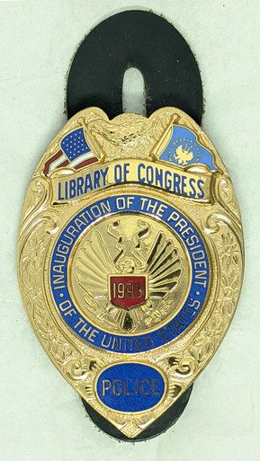 Rare #'d 1993 Library of Congress Police Bill Clinton Inauguration ...