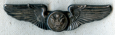 Rare ca 1943 USAAF Air Crew Wing Aussie Made in Sterling by K.G.Luke