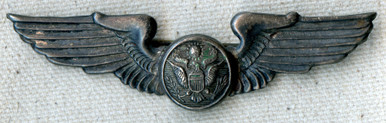 Rare Ca 1943 USAAF Air Crew Wing Aussie Made in Silver by Wallace Bishop