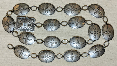 Great Vintage 1930's Bell Trading Post Women's Link Concho Belt in ...