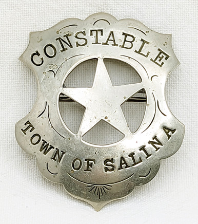 Wonderful Old West 1880s-90s Salina Utah Constable Circle Cut Out Satr ...