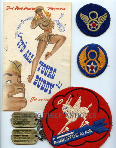 Great WWII 700th Bomb Sq 445th Bomb Gr 2nd Bomb Div 8th AF English Made ...