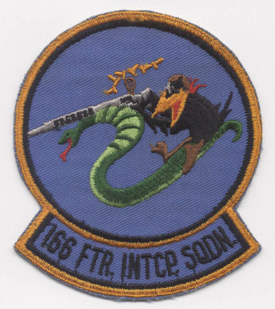 1950s US Air Force 166th Fighter Interceptor Squadron Patch - Flying ...