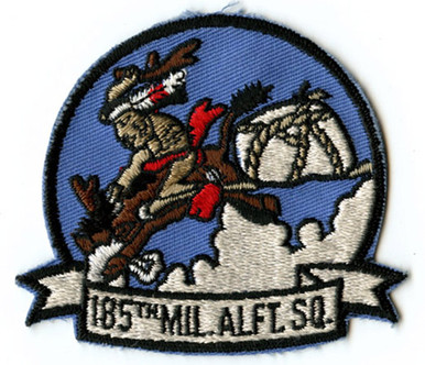 Circa 1970s USAF 185th Military Airlift Squadron Jacket Patch - Flying ...