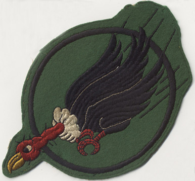 WWII Squadron Patch for USAAF 398th Fighter Squadron, 369th Fighter ...