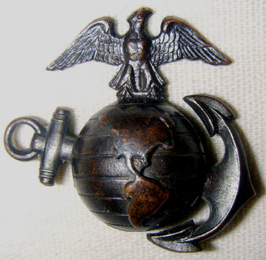 Rare WWI USMC Officer Collar EGA Ellis Type with Period Conversion to ...