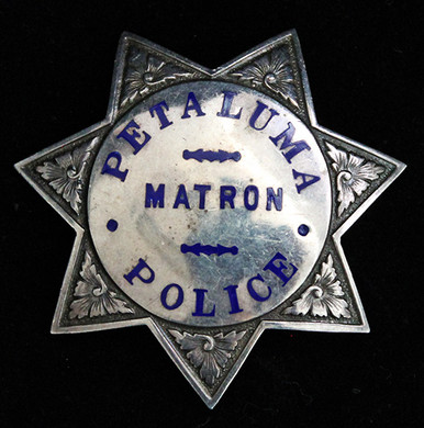 Beautiful & Rare 1930s - 40s Petaluma California Police Matron Badge in ...