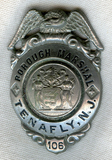 1900s-1910s Tenafly, New Jersey Borough Marshal (Pre-Police Dept ...