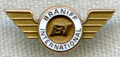 1960s Braniff International Airways 10K Service Lapel Pin - Flying ...