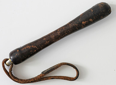 Wonderful 1880's - 90's Heavy Duty Leather Wrapped Sap with Leather ...