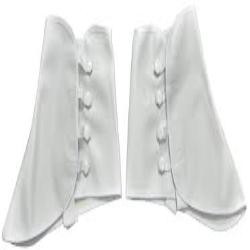 Adult 5" White Vinyl Spats On Sale!