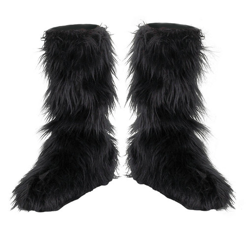 Disguise Girl's Black Furry Boot Covers On Sale!