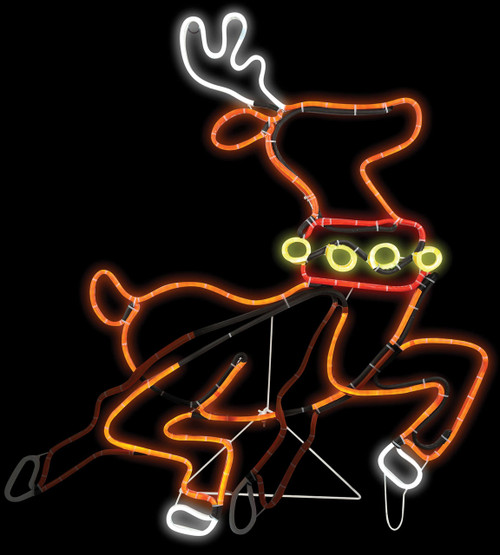 Animated Reindeer "Light Glo" Led Neon Sign at Online