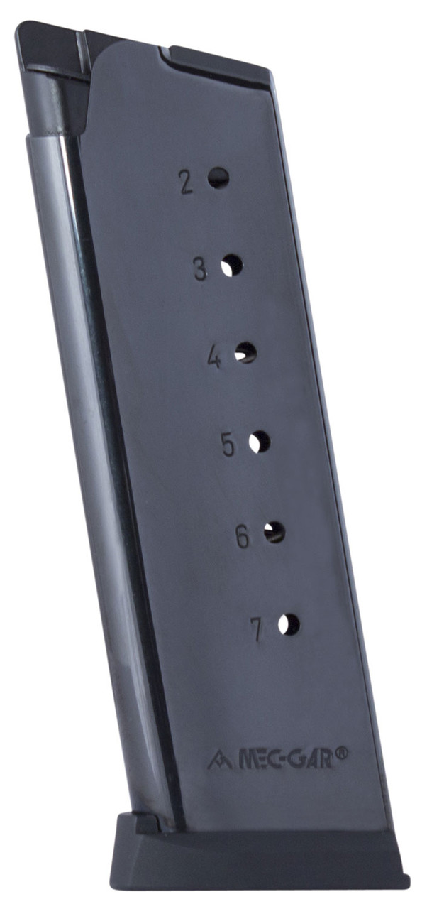 Mec-Gar MGCO4507BPF Standard Blued Detachable 7rd 45 ACP for 1911 ...