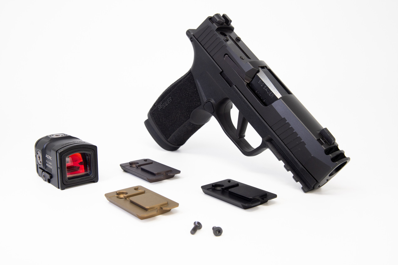 Optic Adapter Plate (Black) - Sig P365X/XL/XMacro to Aimpoint Acro ...