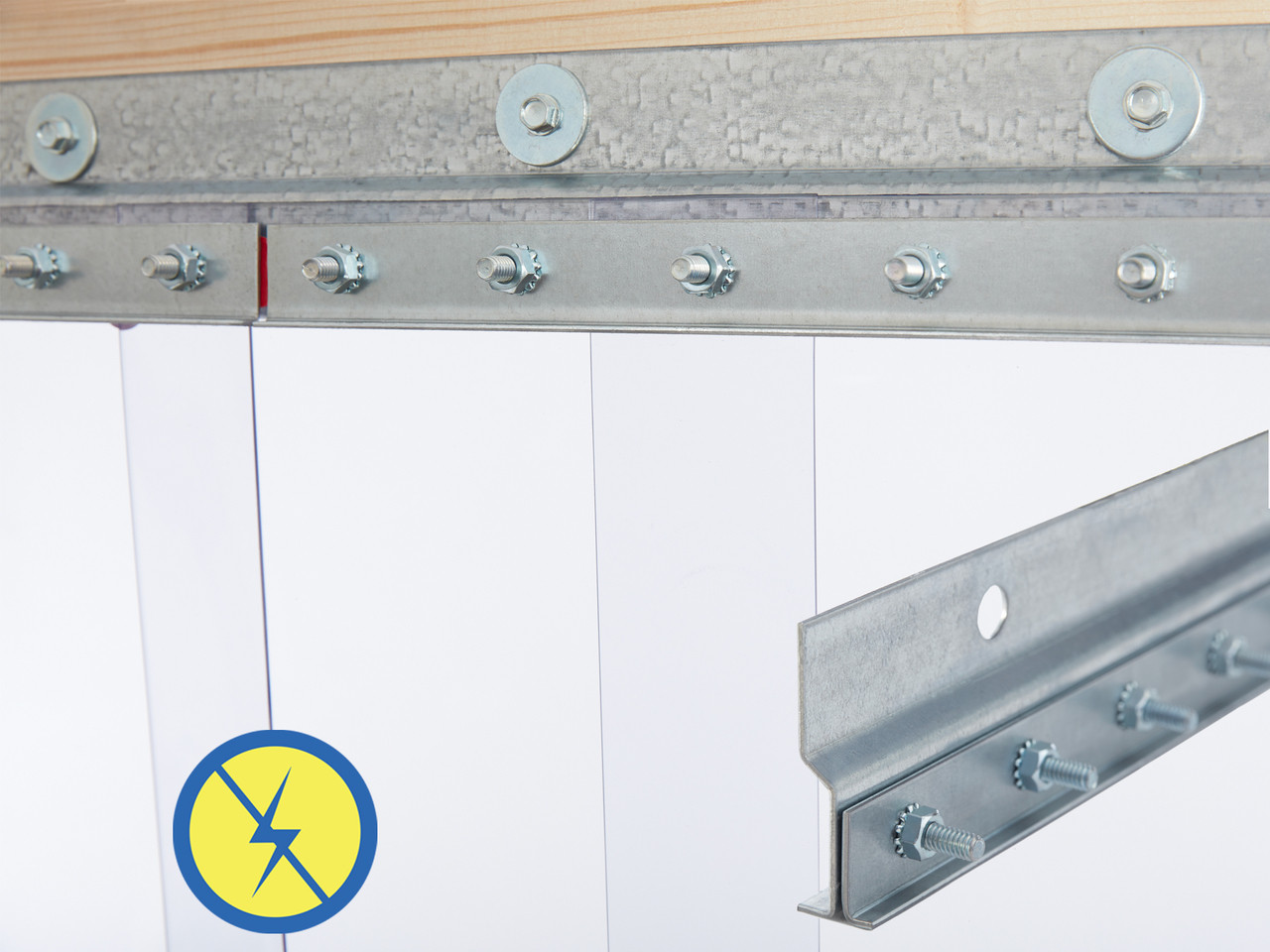 Wall Mount PVC Strip Door Hardware | PVCStrip.com