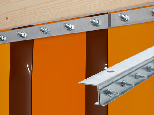 Weld Screen Jamb Mount Strip Door Kit | PVCStrip.com