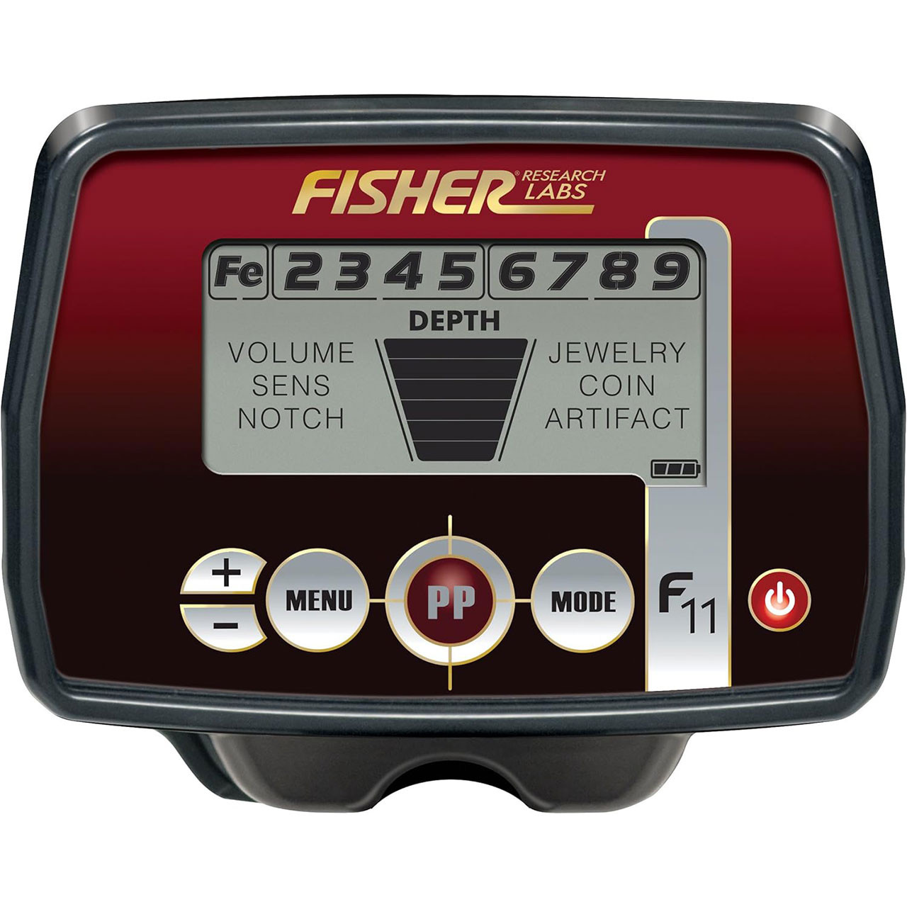 Fisher F11 Metal Detector with 11" DD for Beginners