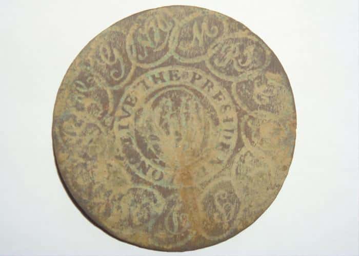 George Washington Inaugural Button - Kellyco Metal Detectors