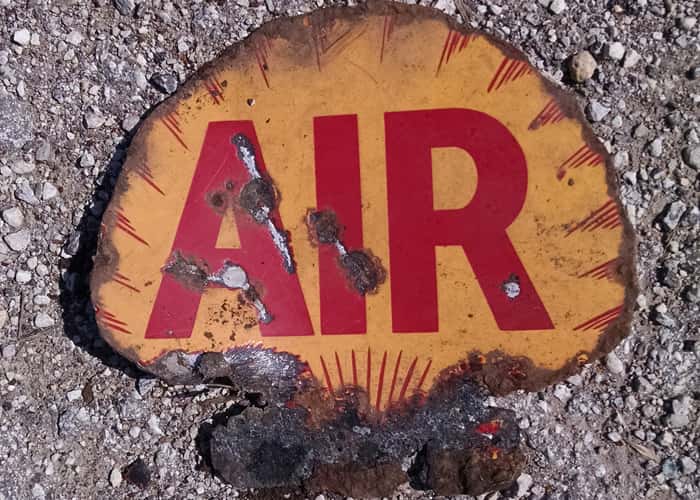 Shell Air Sign Metal Detecting Find - Kellyco Metal Detectors