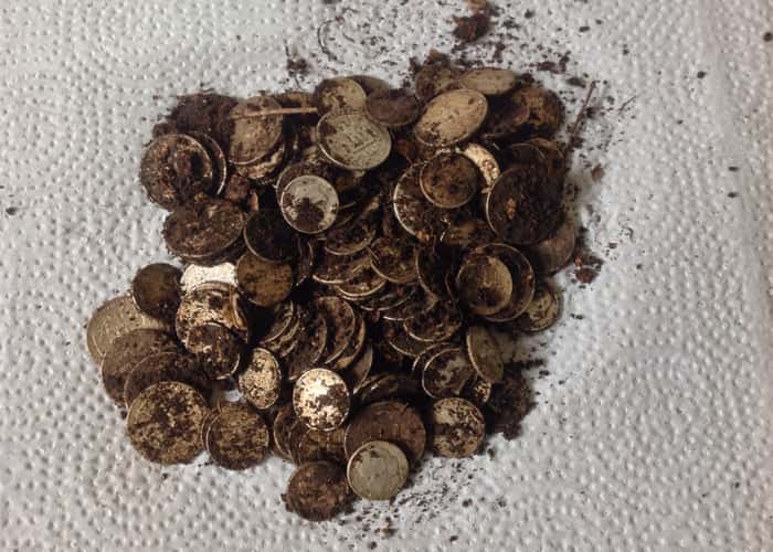 Silver Coin Spill Metal Detecting Find - Kellyco Metal Detectors