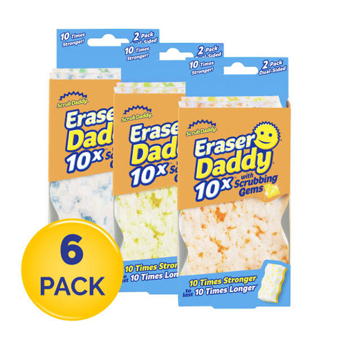 Eraser Daddy 10x by Scrub Daddy (3 x 2 Pack)