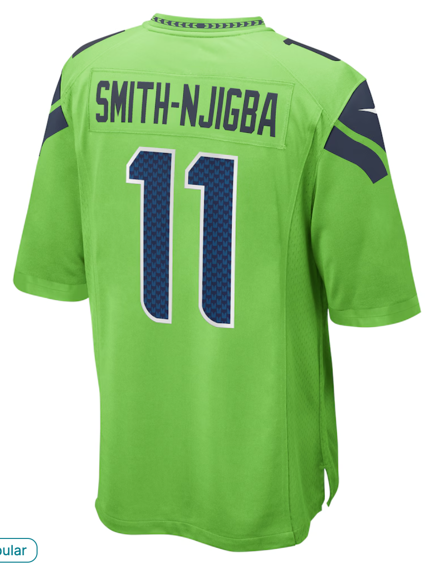 Seattle Seahawks Jaxon Smith-Njigba Lime Green Jersey
