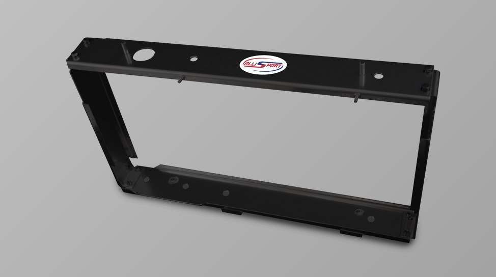 AS26-XL-BLK - 70mm Wider Black Poweder Coated Aluminium Radiator and ...