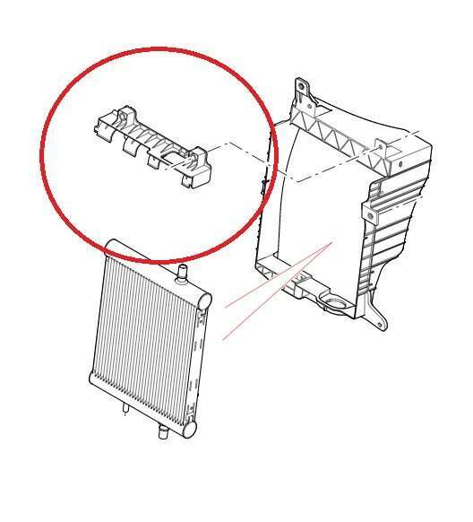 LR128280 - Deflector - Air - Radiator | LR Parts