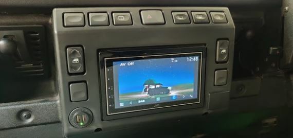 MUD-0069 - Mud Stuff Defender Dash Centre Console for TD5 - Double Din ...