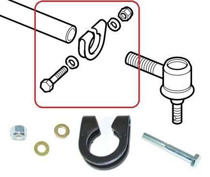 LRC2322 - Track Rod End Ball Joint Clamp and Fitting Kit for Land Rover ...