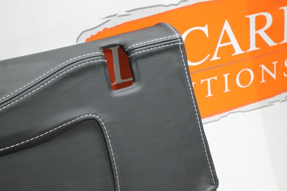 Land Rover Defender Puma TDCI Pair of Black Leather Door Cards with ...