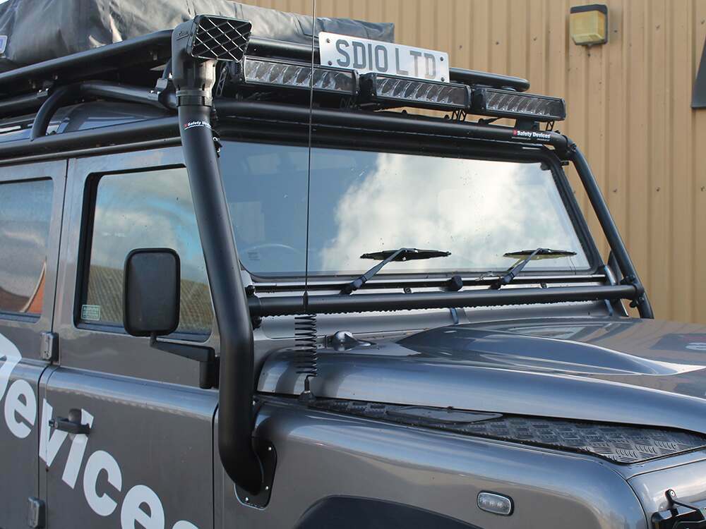 DA2985 - Roll Cage Raised Air Intake / Snorkel - For Defender - By ...