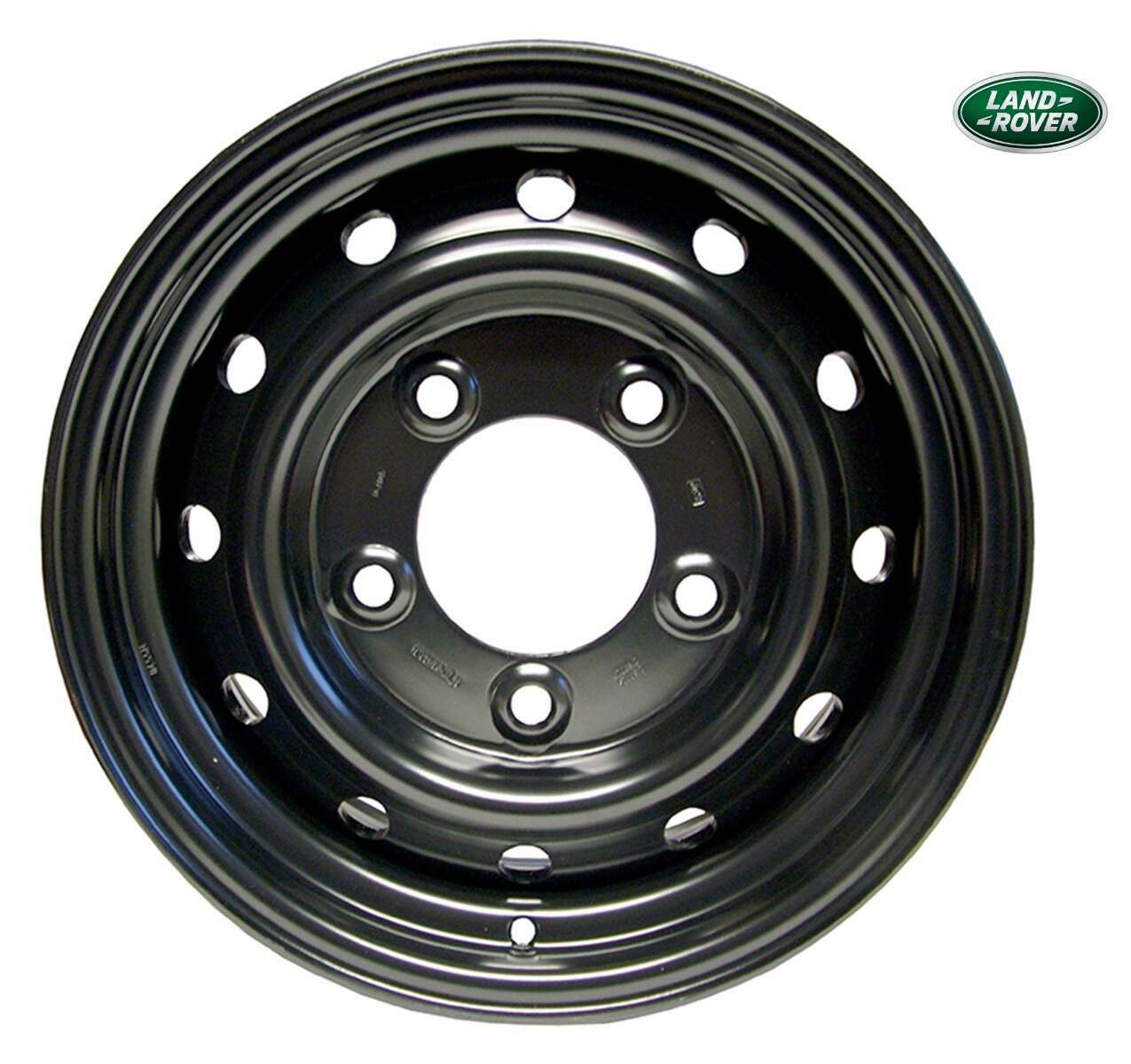 ANR4583PM - Genuine Land Rover Satin Black Steel Wolf Rim Tubeless - 16 ...